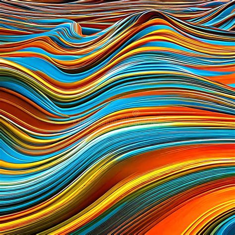 730 Digital Abstract Waves A Futuristic And Abstract Background Featuring Digital Abstract