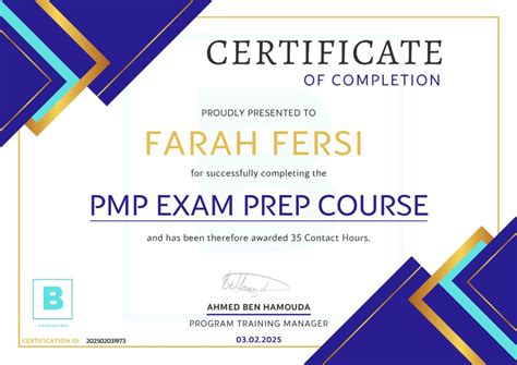 🚀 Certification Completion Announcement 🎉 Farah Fersi