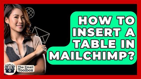 How To Insert A Table In Mailchimp TheEmailToolbox Com YouTube