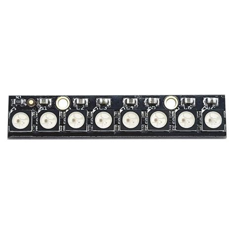 Neopixel Stick 8 X 5050 Rgb Led Ws2812 Version Black Adafruit