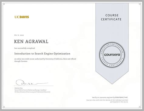 Ken Agrawal On Linkedin Completed The Third Course During The Lockdown