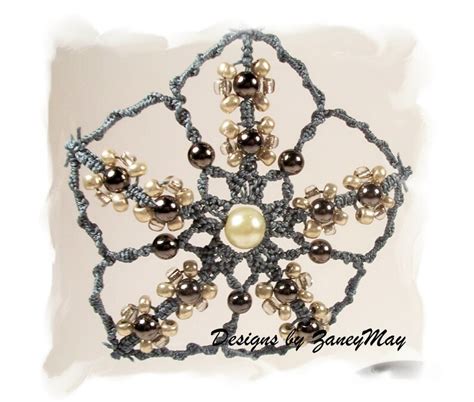 Macrame Snowflake Pattern In Pdf Etsy