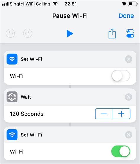 Disconnect Wi Fi Temporarily R Shortcuts