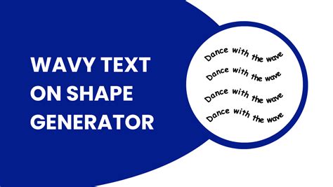 Wavy Text On Shape Generator Design Online