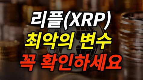 리플 이렇게 보유자들 실망 하게 하나요 Youtube