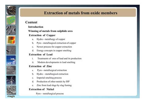 Chapter 7 Extraction Of Metals From Sulphide Orespdf Chemistry Science