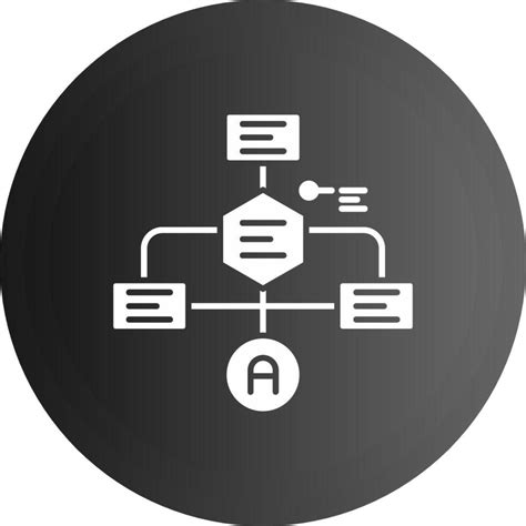 Flowchart Solid Black Icon Vector Art At Vecteezy
