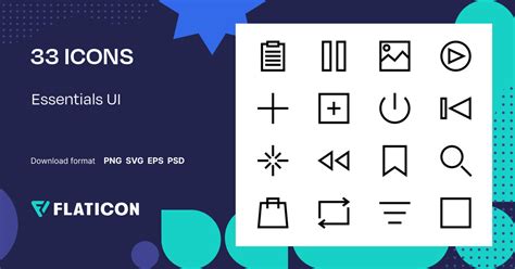 Essentials UI Icon Pack Detailed Outline SVG Icons