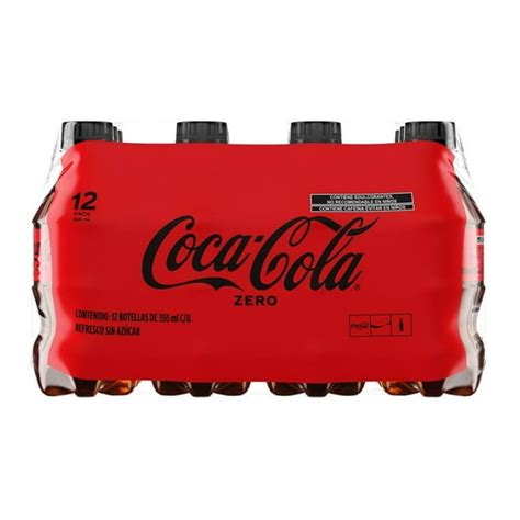 Refresco Coca Cola Sin Azúcar 12 Botellas De 355 Ml C U Bodega