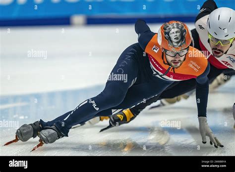 GDANSK Poland 13 01 2023 Itzhak De Laat During 1500 Meters On Day 1