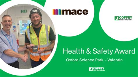 Health And Safety Award J Coffey Construction Ltd