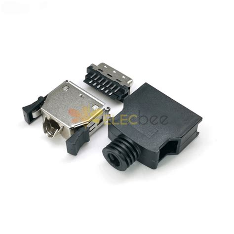 Elecbee SCSI Connector 26pin HPCN Type Straight Male Solder Type