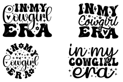 Premium Vector In My Cowgirl Era Svg Png Tshirt Bundle Designs