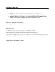 Lab0 ARP Packet Tracer Pdf ITNW2321 LAB0 ARP MS DOS The Arp Command Is In C Windows