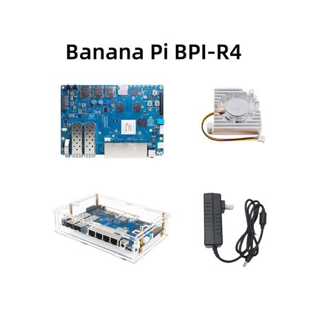 Плата для разработки маршрутизатора Banana Pi Bpi R4 Wifi 7 включает в