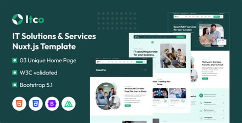 Itco It Solutions And Services Nuxtjs Template By Slushtheme Themeforest