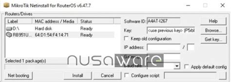 Cara Install Ulang Mikrotik Menggunakan Netinstall