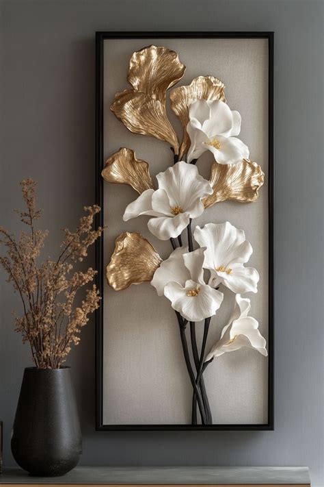 Гипсовый барельеф цветы на заказ в спб в 2025 г Цветочные картины Настенные скульптуры