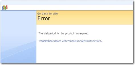 David Kleins Corner Sharepoint 2007 The Trial Period For This
