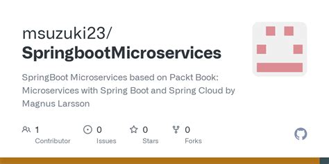 Github Msuzuki23springbootmicroservices Springboot Microservices Based On Packt Book