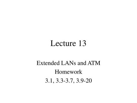 Ppt Lecture 13 Powerpoint Presentation Free Download Id3685868