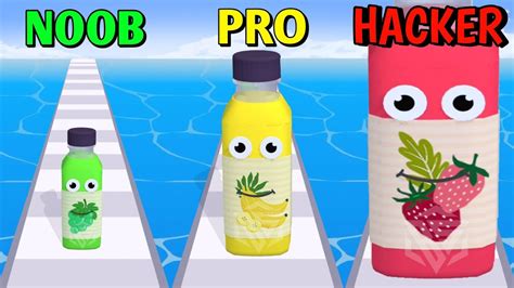 NOOB Vs PRO Vs HACKER Fruit Juice Run YouTube