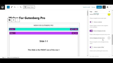 How To Enable Vertical And Horizontal Navigation Arrows With Webyx For