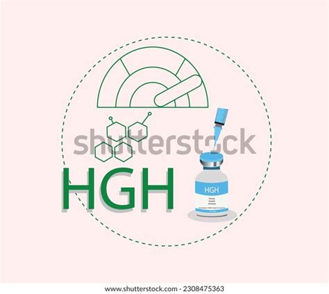 Human Growth Hormone Hgh Dosage Injection Stock Vector Royalty Free