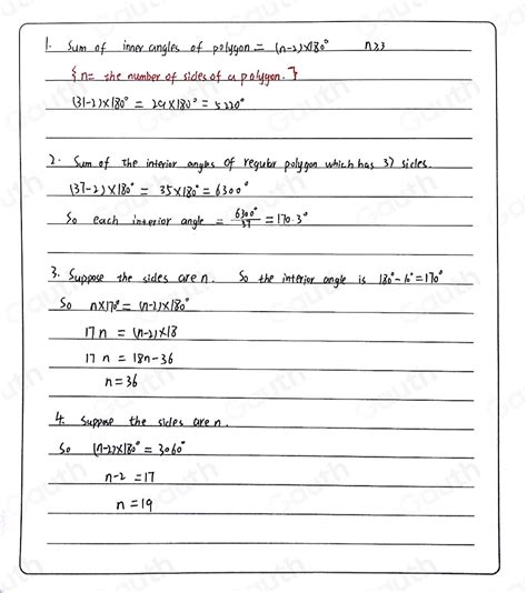 Solved 1 Interior And Exterior Angles Solve These Angle Problems Round Your Answers To 1 D P