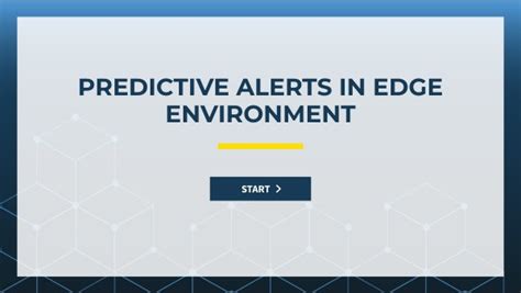 Predictive Alerting Edge App