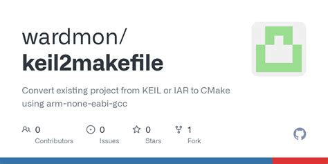 Github Wardmonkeil2makefile Convert Existing Project From Keil Or Iar To Cmake Using Arm