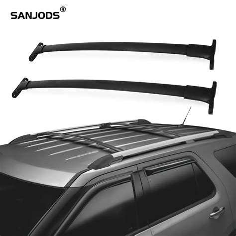 Sanjods 자동차 루프 랙 크로스바 포드 이스케이프 알루미늄 수하물 랙 크로스바 2013 2014 2015 2016
