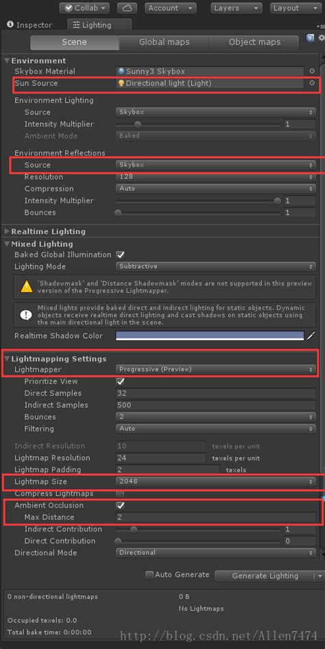 六分钟 unity 室内效果烘焙和设置 untiy2021设置2u csdn博客