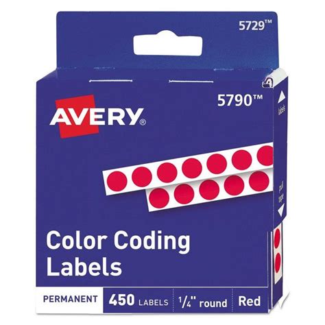 Avery Handwrite Only Self Adhesive Removable Round Color Coding Labels
