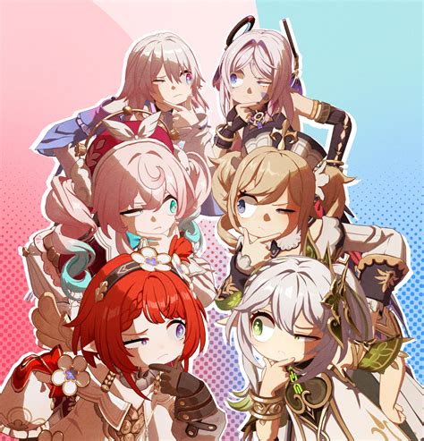 Nahida March Th Barbara March Th Citlali And More Genshin Impact And More Drawn By