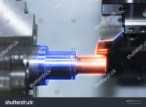 Cnc Lath Cnc Turning Machine Cutting Stock Photo Edit Now