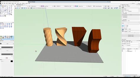 Vectorworks For Beginners 3d Modelling Basics Deform Tools I Part 1 Youtube