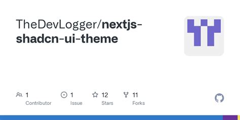 Github Thedevloggernextjs Shadcn Ui Theme