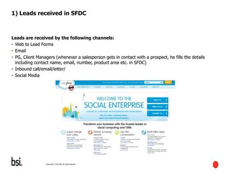 Lead Management Using Sfdc Ppt
