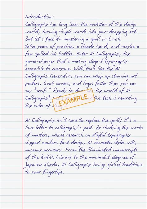 Ai Handwriting Generator Generate Natural Handwriting Online Refont