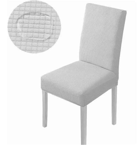Декоративні чохли на стільці натяжні чохли на стільці зі спинкою водовідштовхувальні Білі ціна
