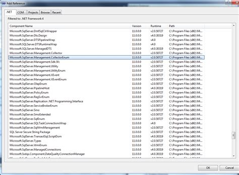 Sql Server Vs2010 I Am Missing A Reference Stack Overflow