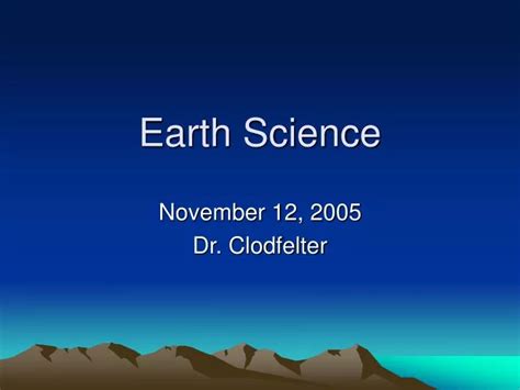 PPT Earth Science PowerPoint Presentation Free Download ID 6792203