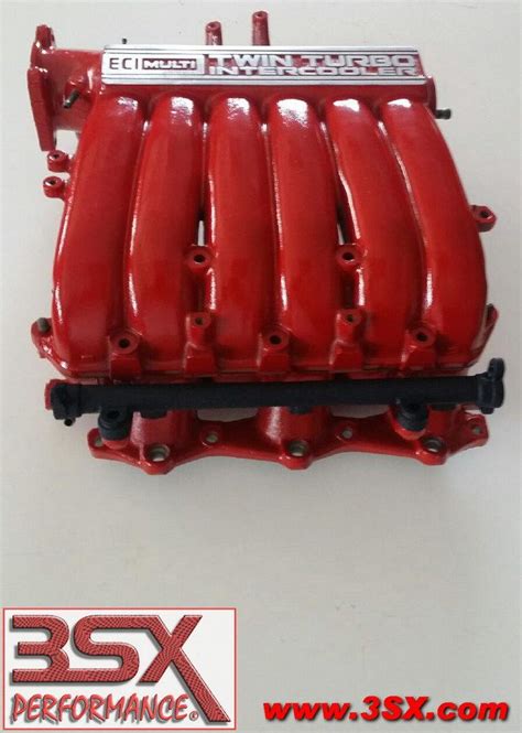 Powder Coated Upper Intake Plenum 3000gtstealth Mitsubishi Turbo Charged Cars Mitsubishi