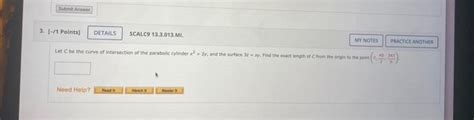 Solved 3 [ I1 Points] Details Scalc9 13 3 013 Mi