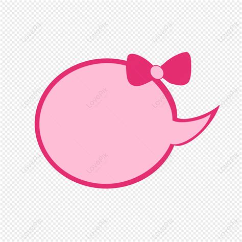분홍색 활 대화 상자 Png 일러스트 무료 다운로드 Lovepik