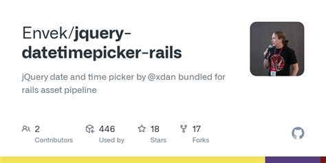 Github Envekjquery Datetimepicker Rails Jquery Date And Time Picker By Xdan Bundled For