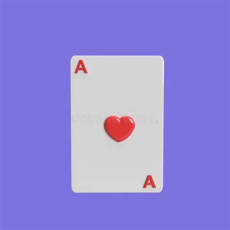 Ace 3d Model Cartoon Style Render Illustration Stock Illustration