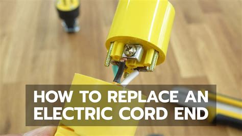 How To Replace An Electric Cord End Youtube