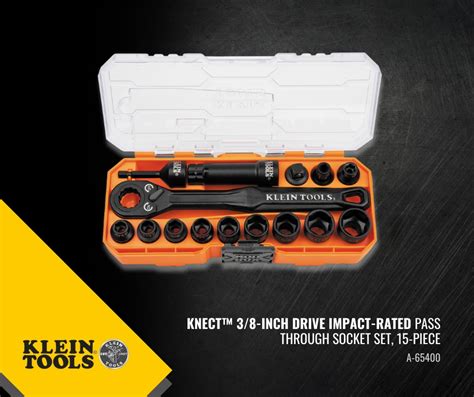 Klein 🚧 Introducing The 65400 Klein Knect™ Pass Through Socket Set 🚧 Take Your Toolkit To The